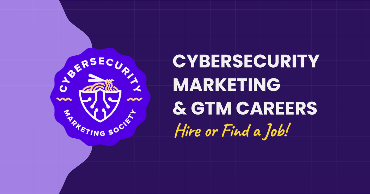Find jobs and hire talent - Cybersecurity Marketing Society Job Board